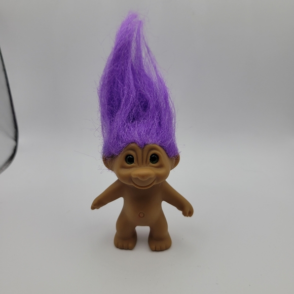 Vintage | Toys | Vintage Purple Hair Troll Doll | Poshmark